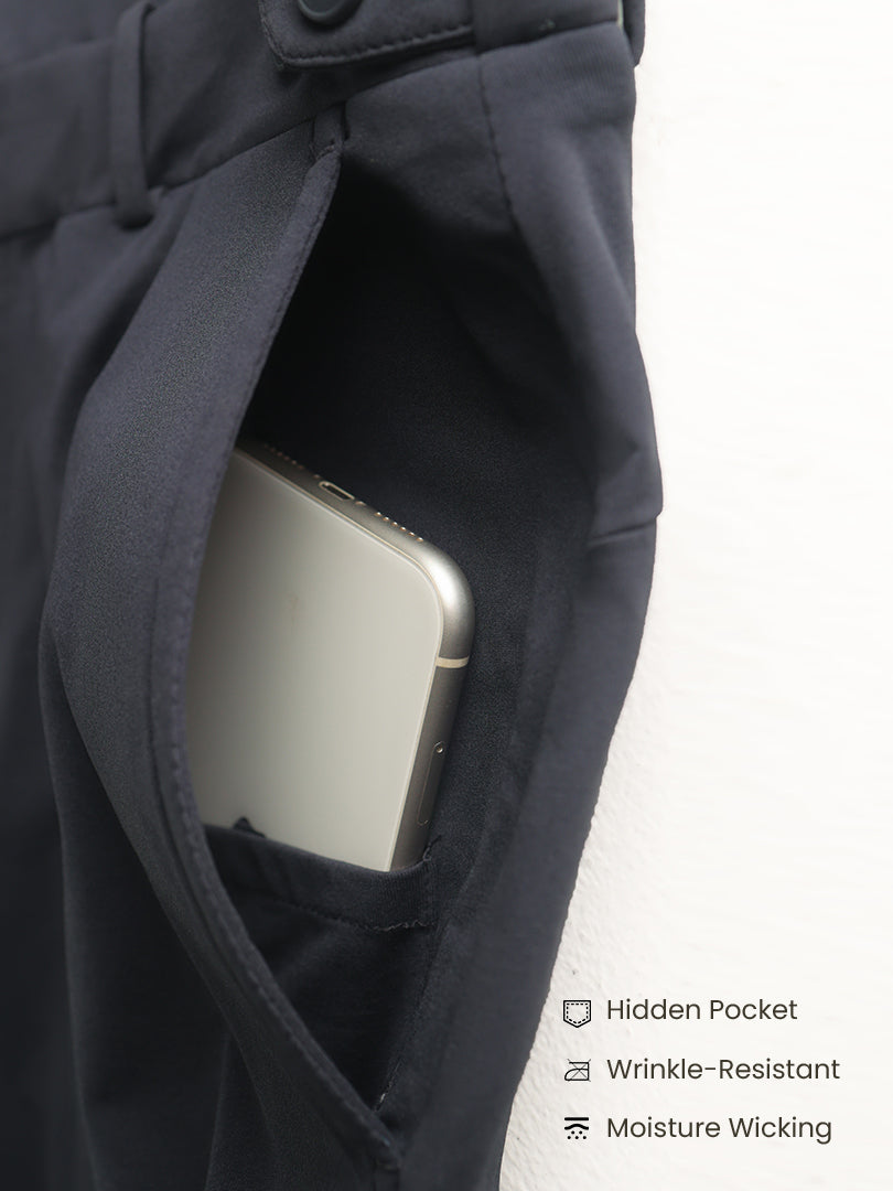 Charcoal Grey Tech Chinos – Harfun.in