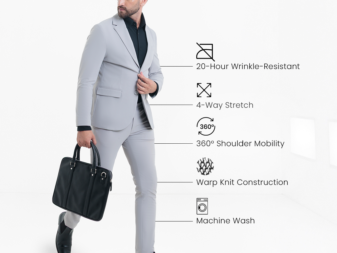 Light Grey 2035 Work Suit – Harfun.in