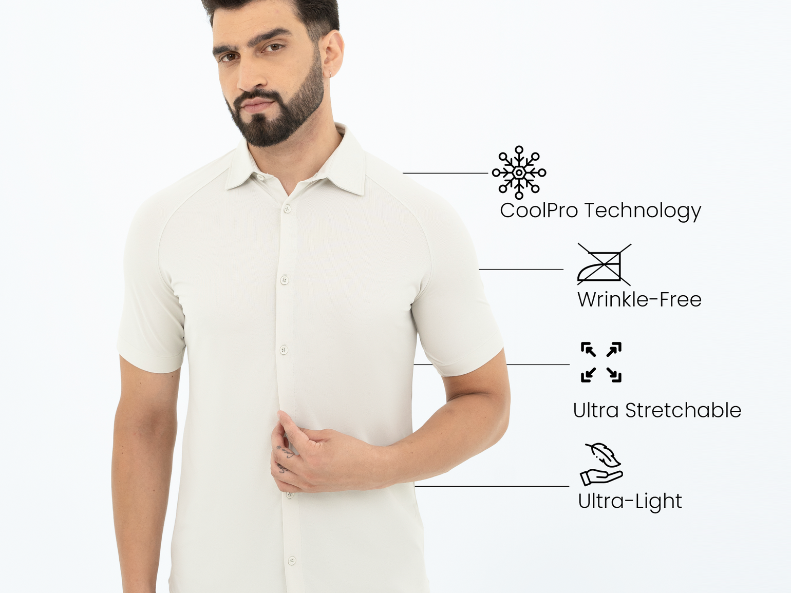 Plein Air Raglan-Short Sleeves CoolPro Shirt – Harfun.in