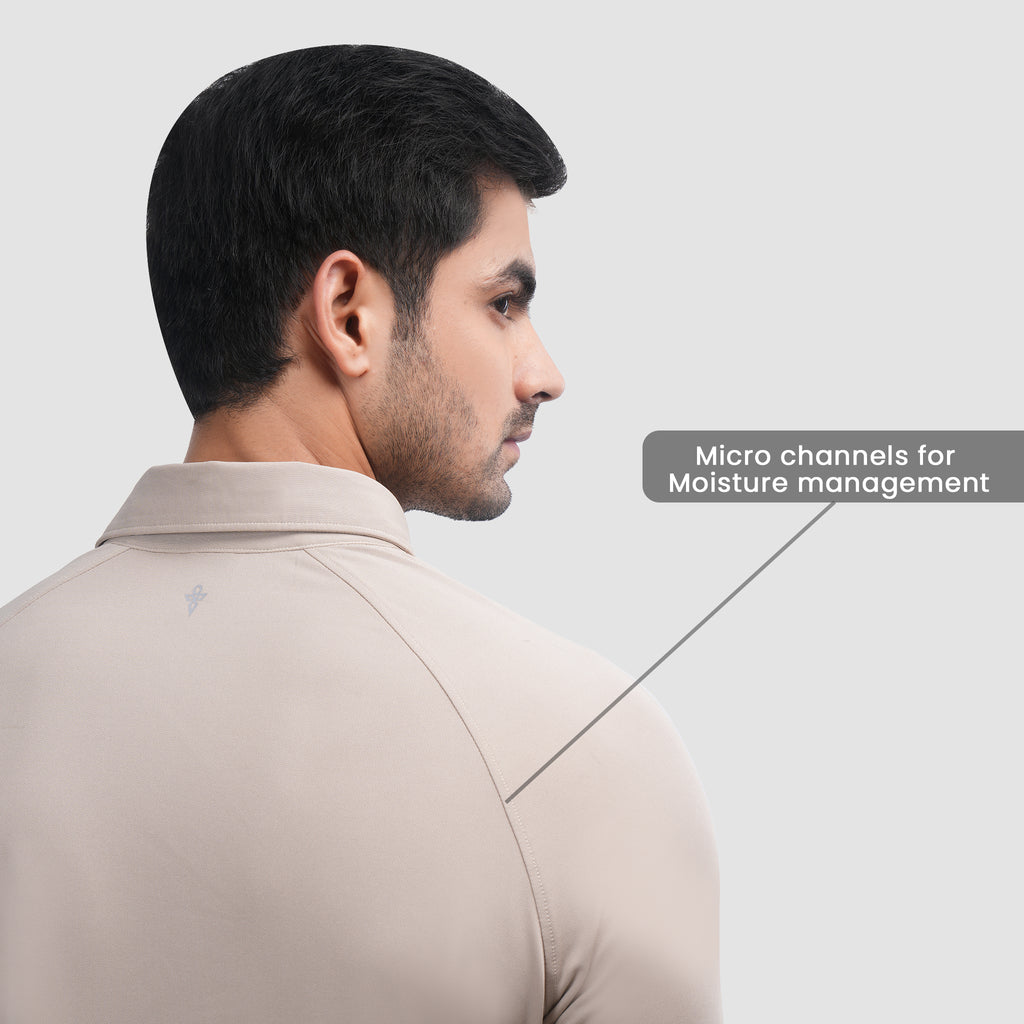 Solid Black Raglan-Short Sleeves CoolPro Shirt – Harfun.in