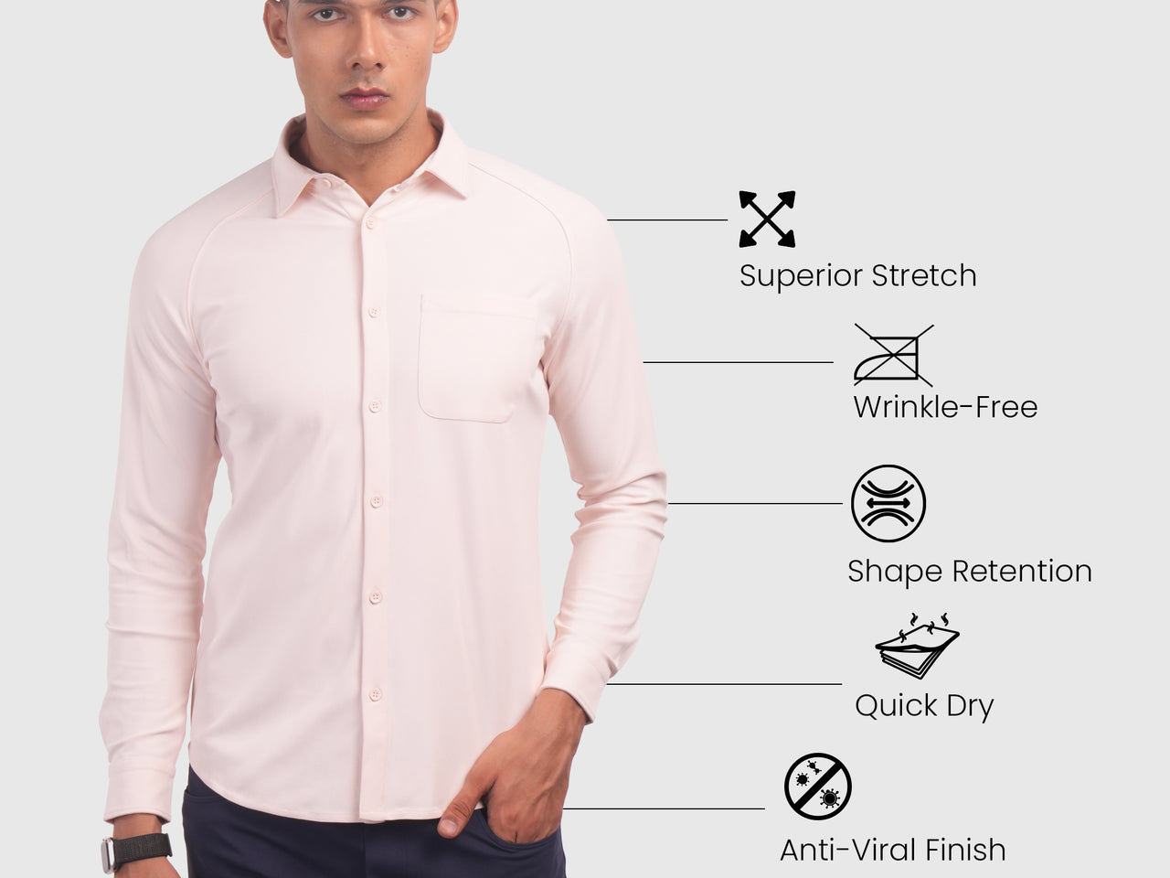 Prime Rose Workday Shirt with Raglan Sleeves – Harfun.in