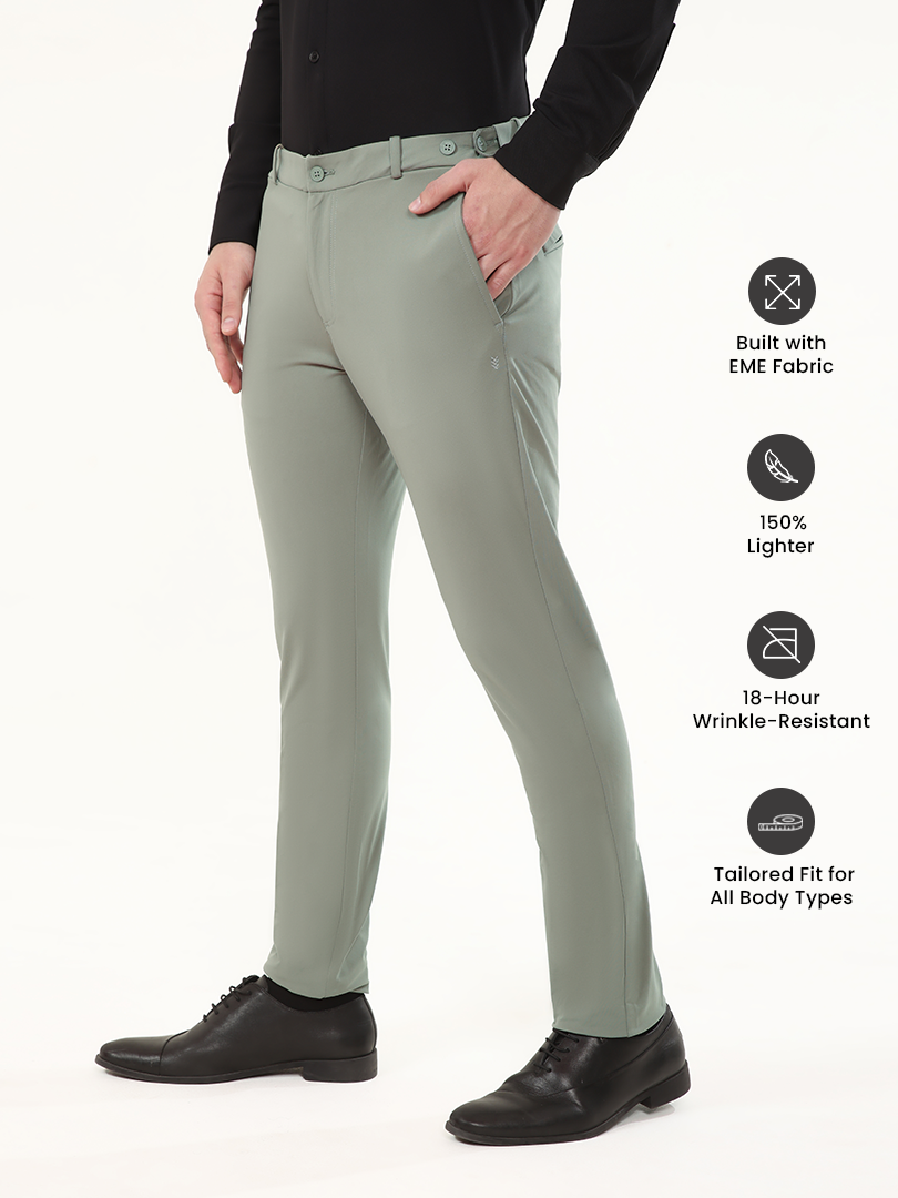 Shadow Green Tech Chinos – Harfun.in