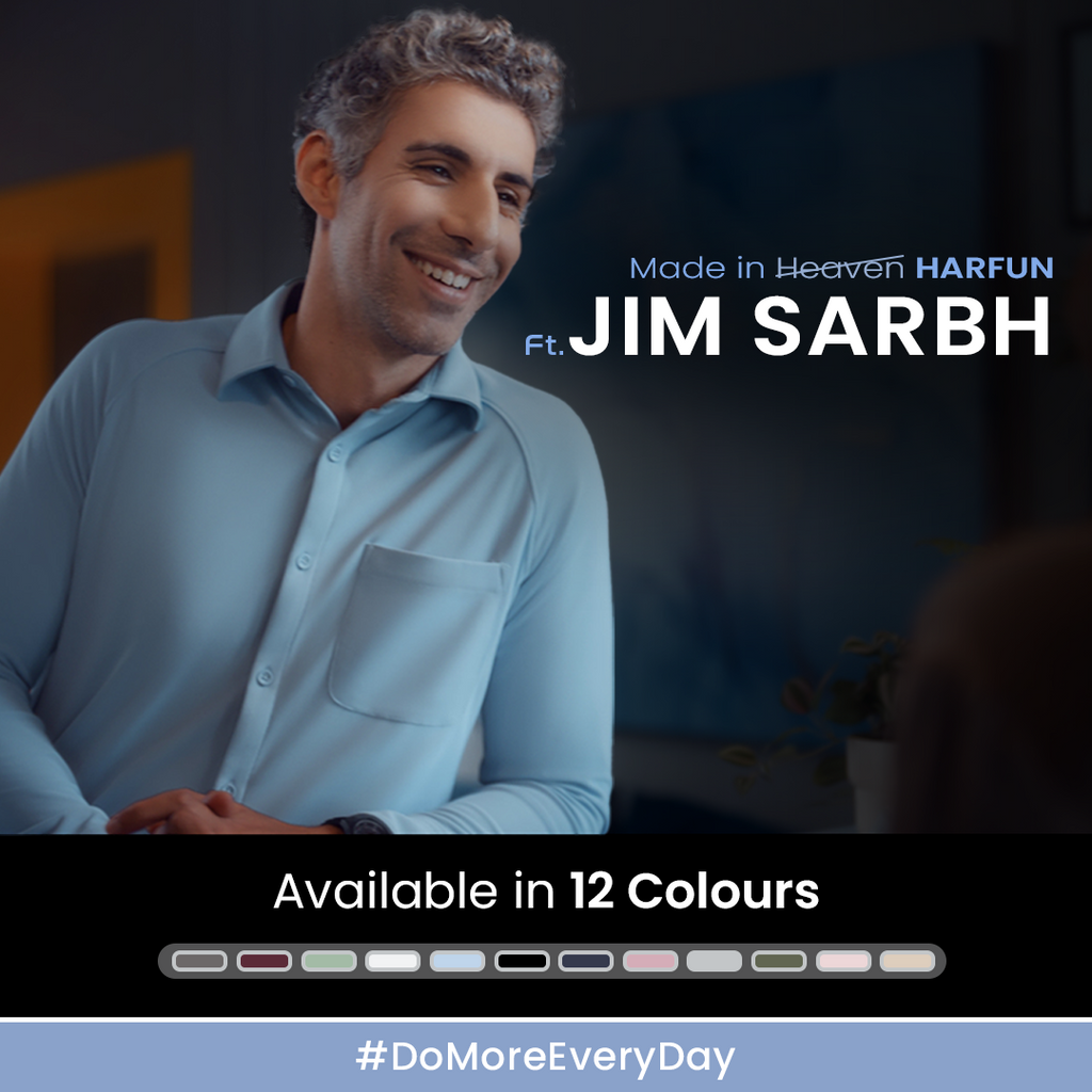 Beige Workday Shirt with Raglan Sleeves – Harfun.in