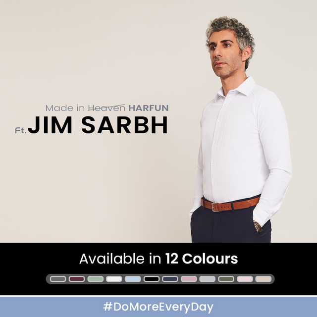 Solid Fog White Workday Shirt with Raglan Sleeves – Harfun.in